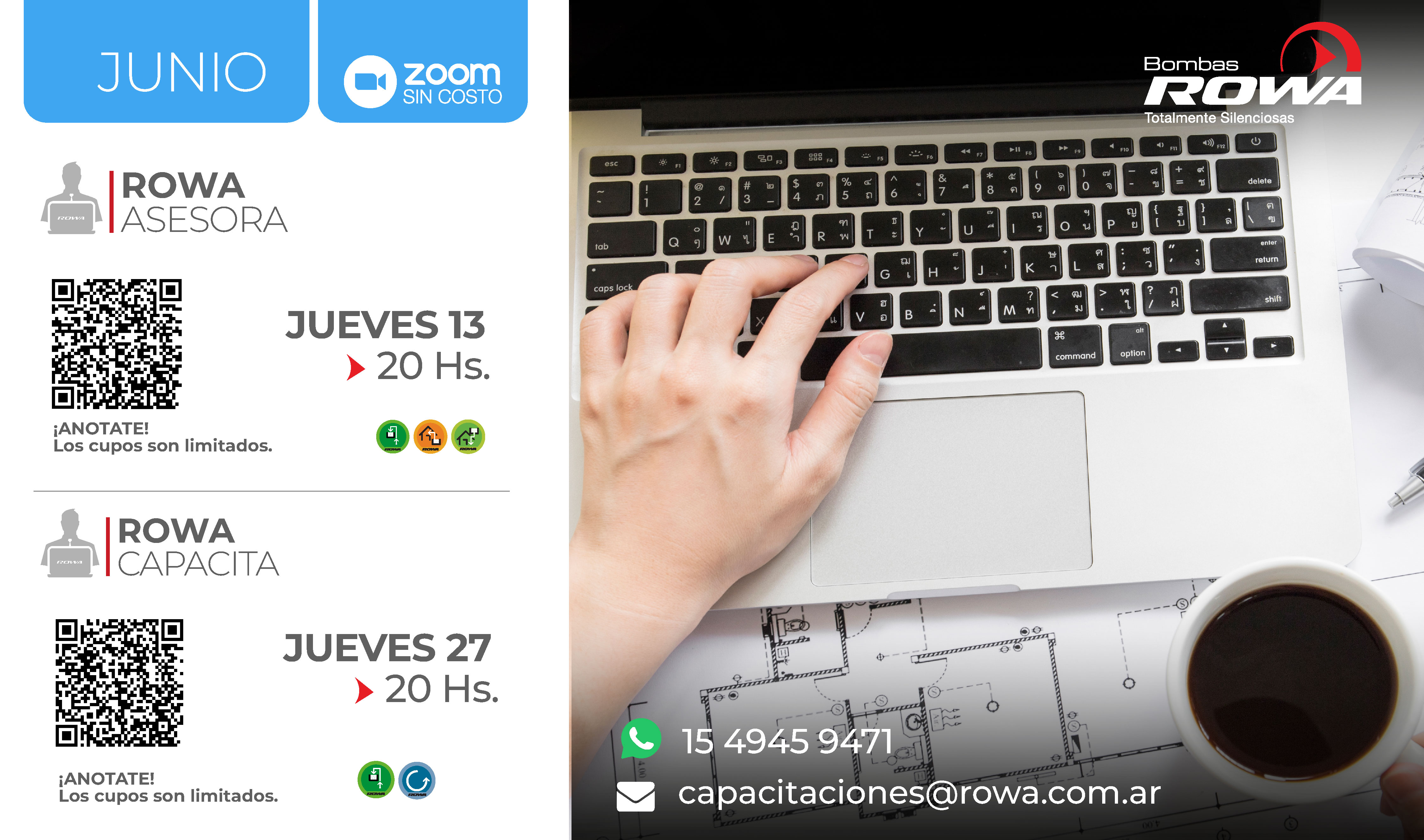 Rowa - AGENDA JUNIO - CAPACITACIONES